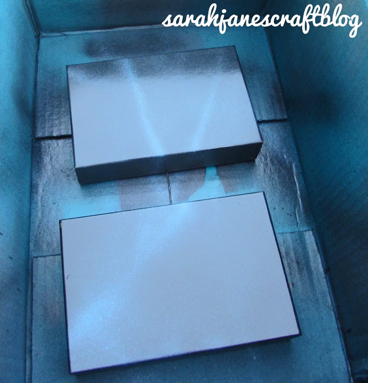 Spray Painted Decorative Boxes