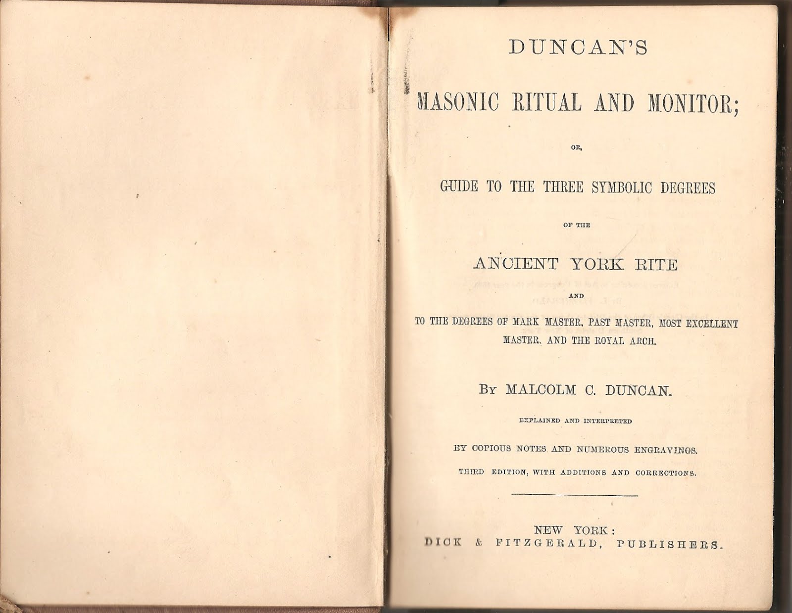 Huc & Gabet: Duncan's Masonic Ritual and Monitor; Or, Guide to the ...