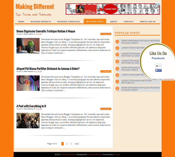 Making Different Blogger Template - Share template blogspot full free ...