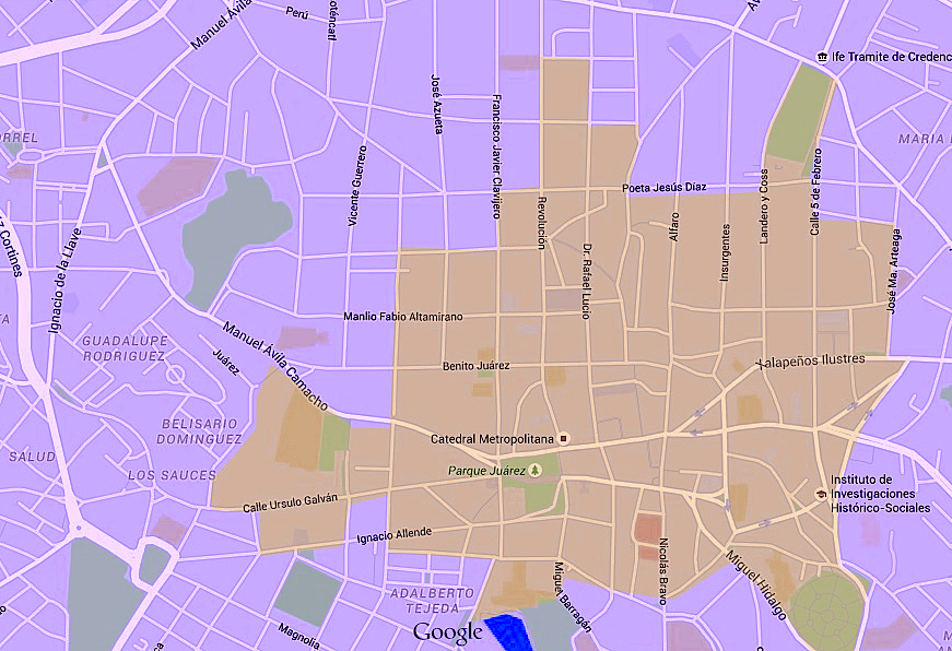 Tecnología de la Edificación Normalizada: Delimitación centro histórico ...