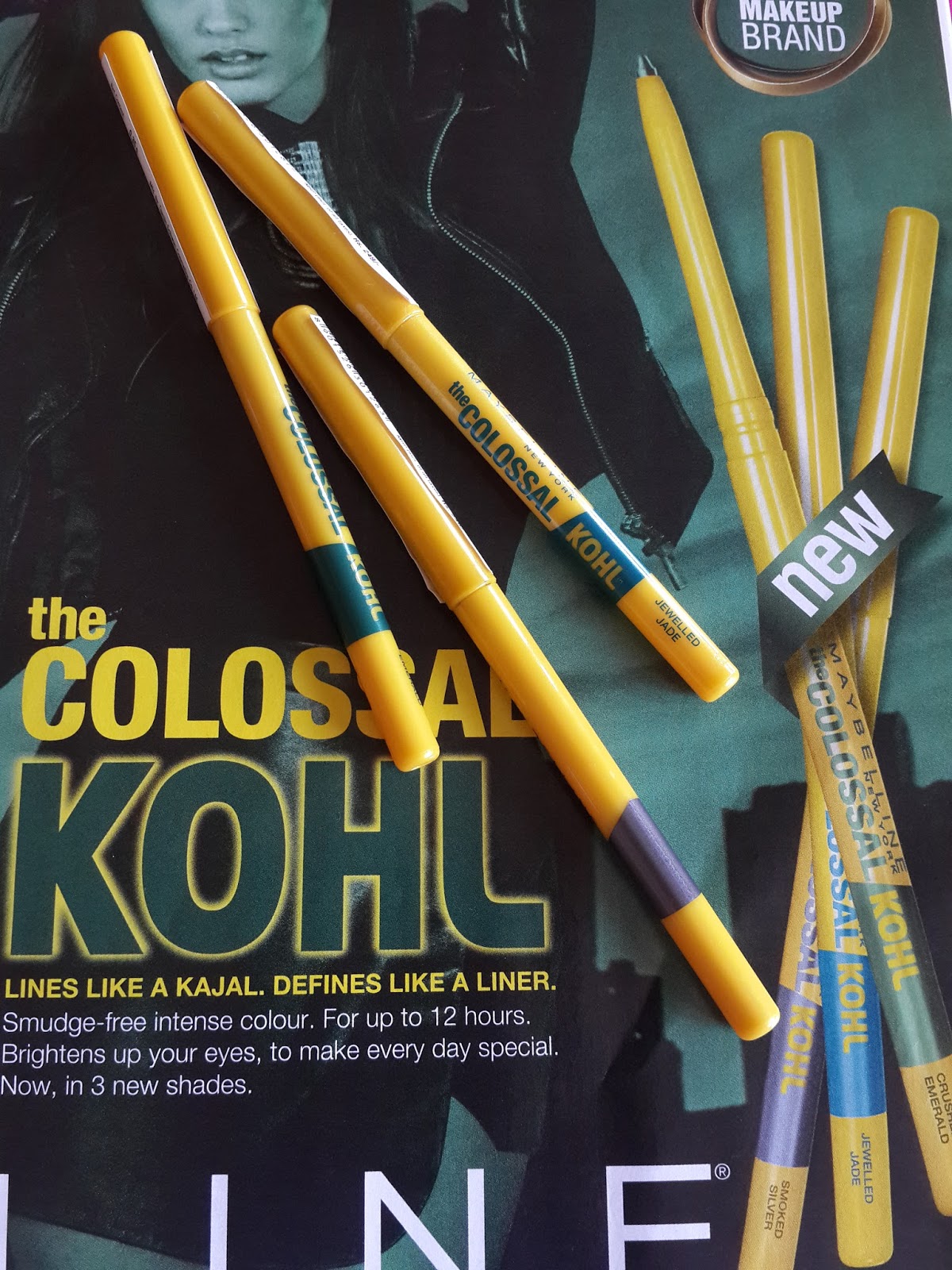 RIDZI MAKEUP: NEW Maybelline Colossal Kohl Crushed Emerald Jewelled ...