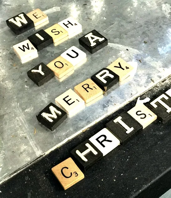 DIY Scrabble Christmas Tree & Cross