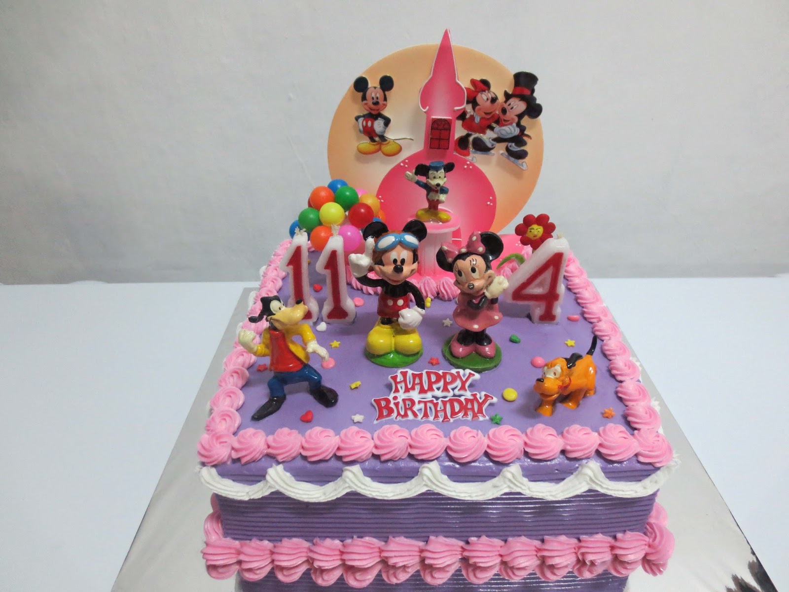 Orchid Cake: Birthday Kid's Cake / Kue Ulang Tahun Anak-Anak.