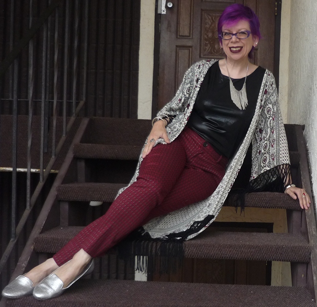 Ephemera: Two-Fer: Thursday Sheer Dots and Teal and Friday Fringe-O-Rama