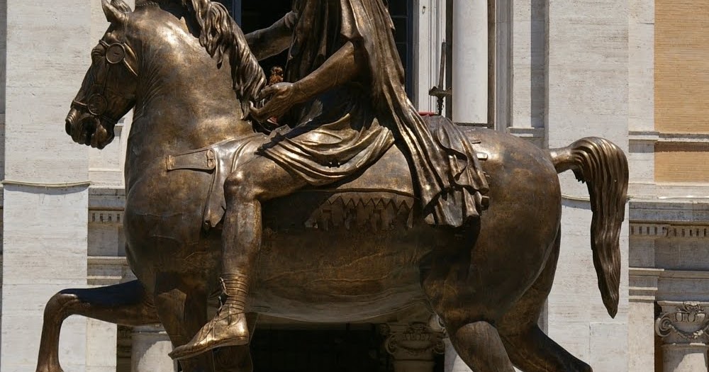 Statue équestre antique de Marc-Aurèle