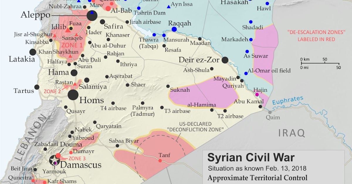 Syrian Civil War Map & Timeline - February 2018 - Political Geography Now