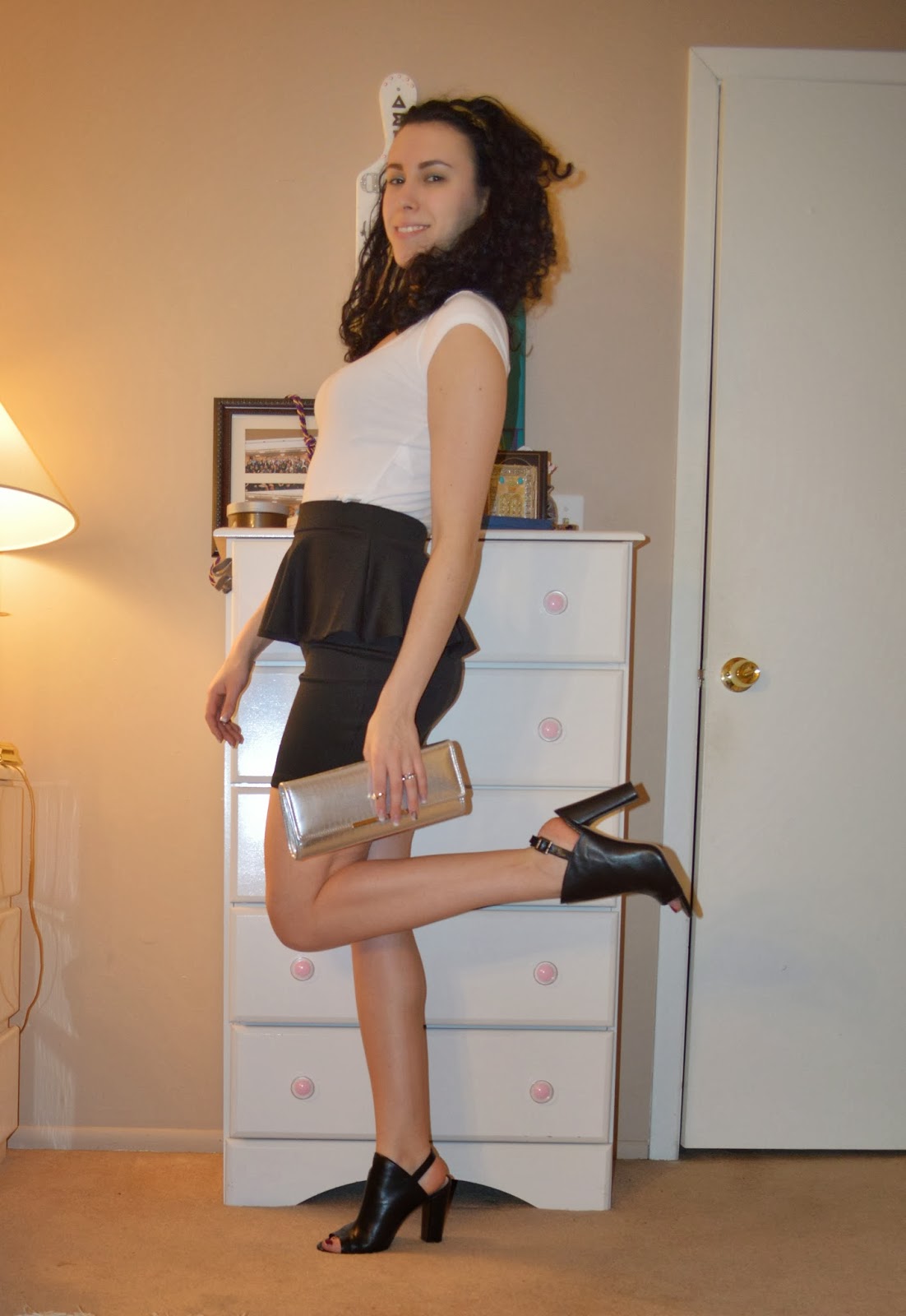 Fashionalli Birthday Weekend Shiny Details And Peplum Mini