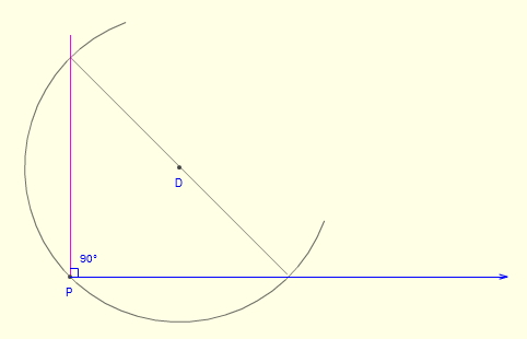 PLASTINGLISH - Visual Arts -: Perpendicular at the endpoint of a ray
