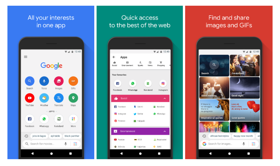 Introducing Google Go; A lighter, faster way to search. Introducing Google Go; A lighter, faster way to search.