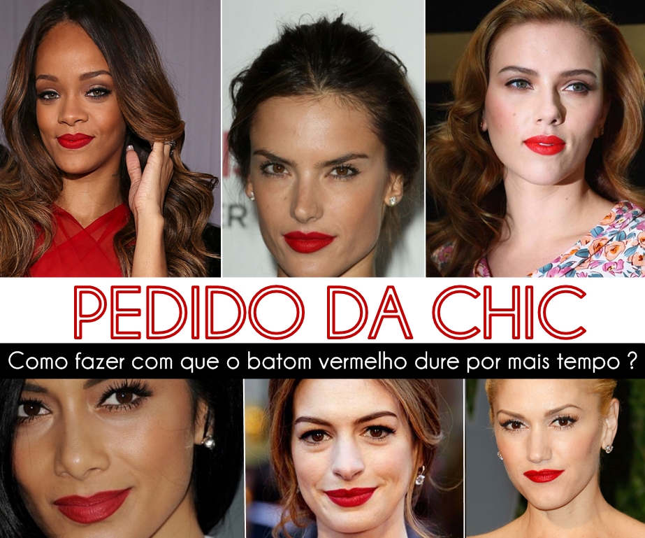 Blog da Ray: Pedido da Chic : Como fazer o batom vermelho durar mais ...