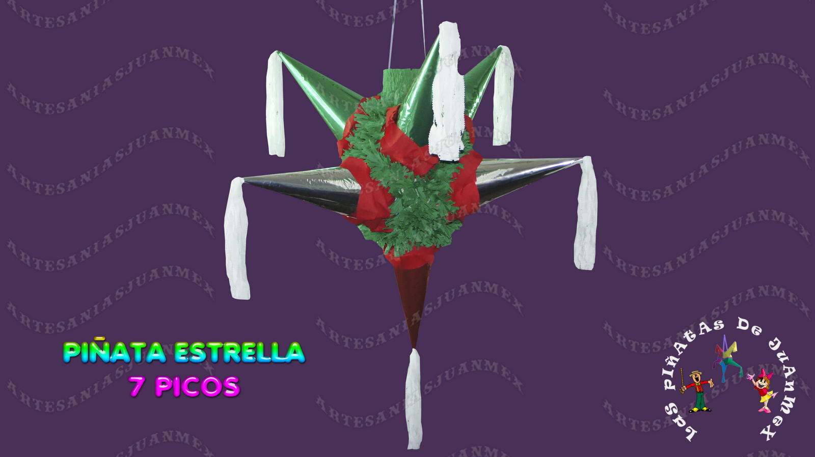 LAS PIÑATAS DE JUANMEX: Mis Piñatas, Piñata Estrella 7 picos
