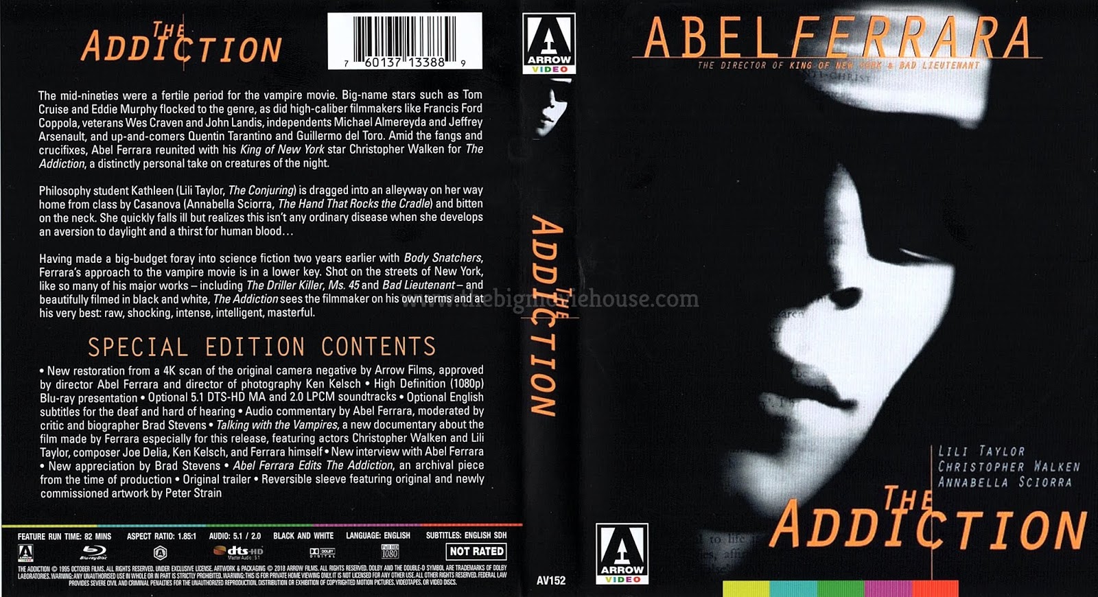 The Addiction (1995) Blu-ray Review + Screenshots