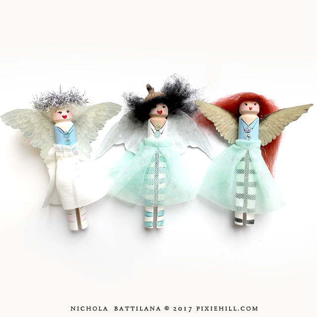 Pixie Hill: Peg Doll Angels and Fairies with Tutorial