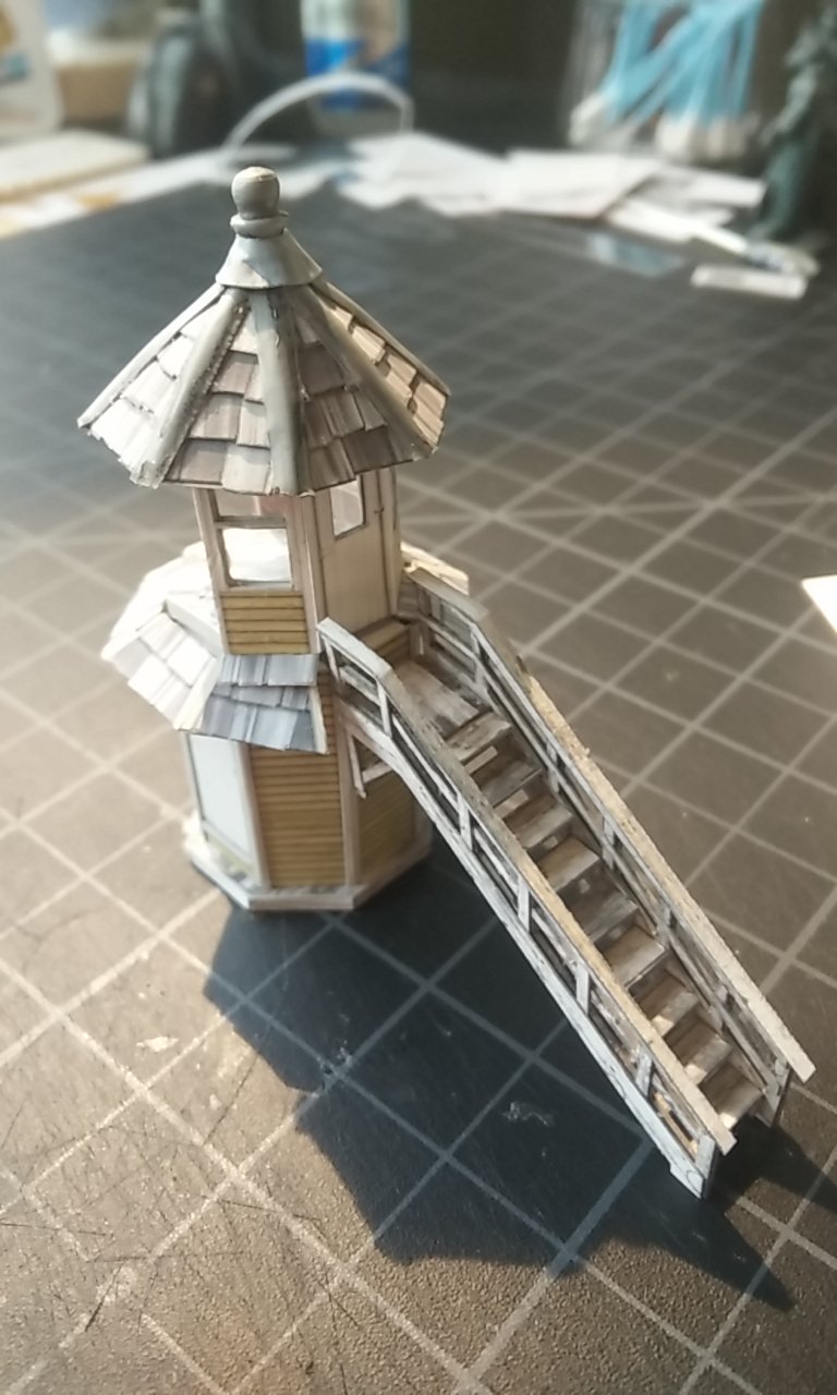Miniature Architecture Blog: Clever Models Gateman Tower, Test Fitting ...