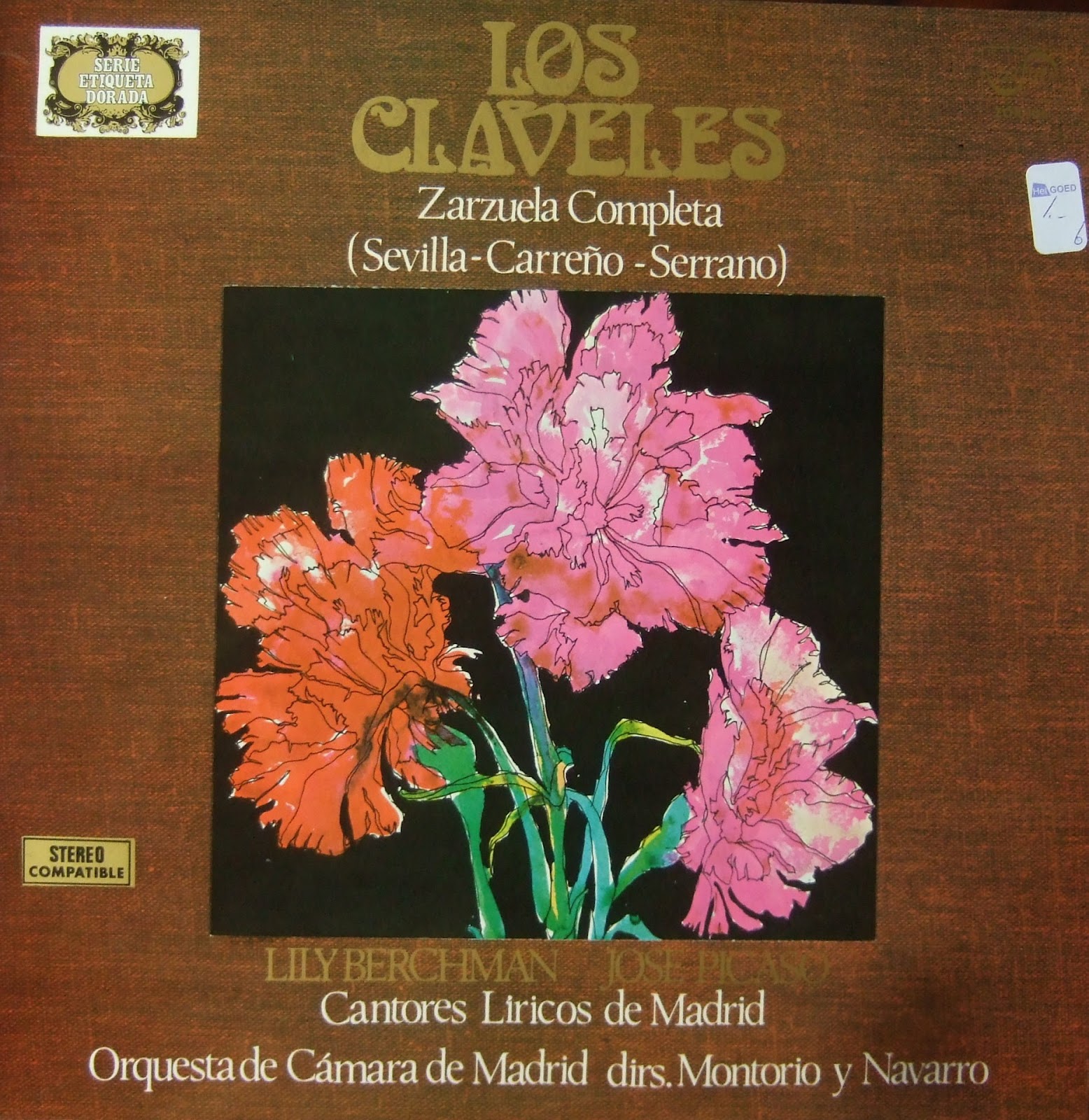 ZARZUELAS DE COLECCION: LOS CLAVELES