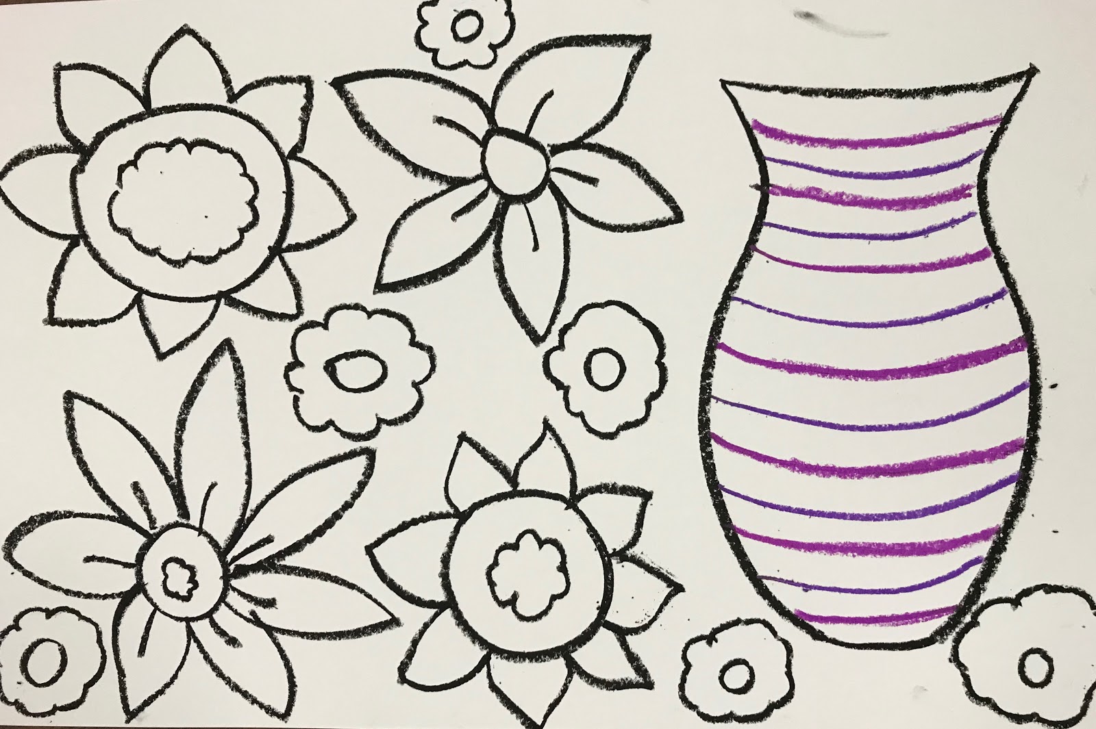 Elements of the Art Room: 3rd grade Spring Flowers