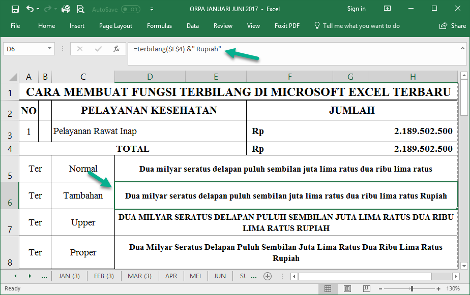 CARA MEMBUAT FUNGSI TERBILANG DI MICROSOFT EXCEL TERBARU - HEMMM