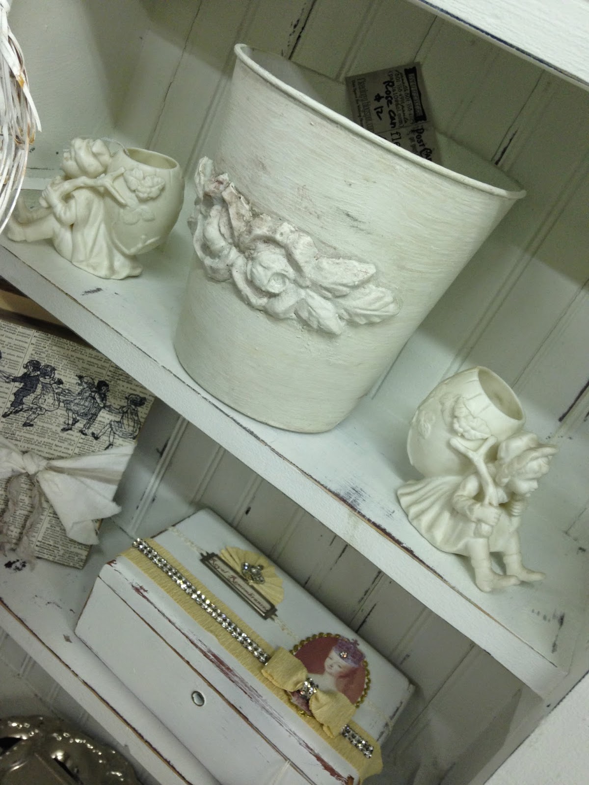 Pollyanna Reinvents: White on White Antique Booth Display