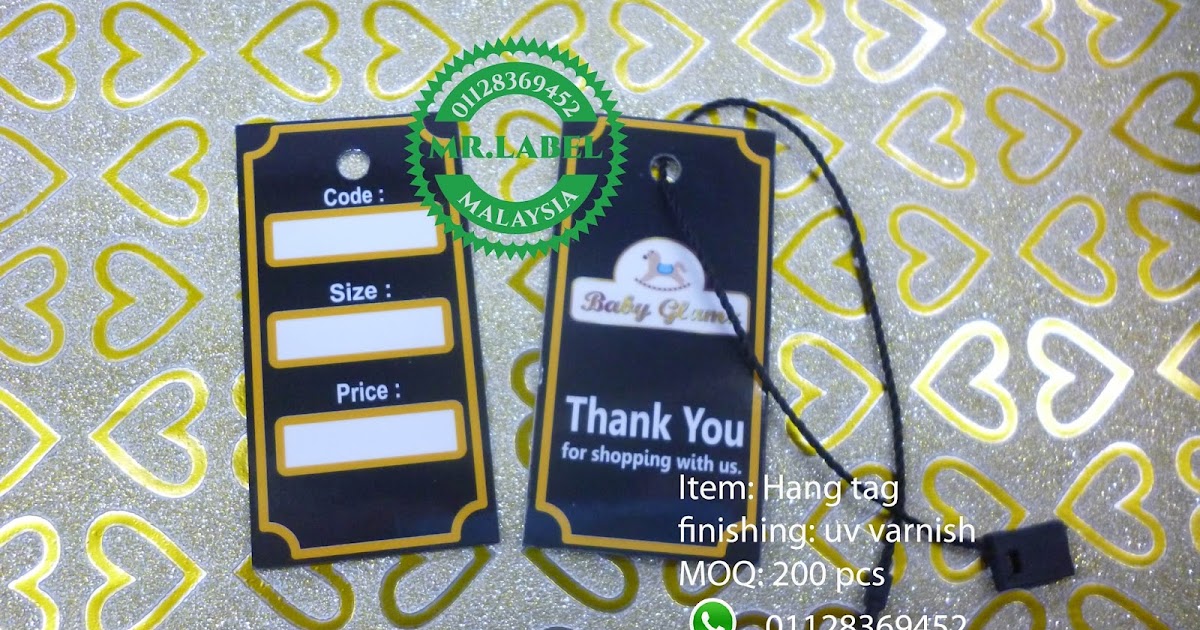 Hang Tag Tangga Batu - MrLabel | Label Design Terbaru Malaysia Brunei ...