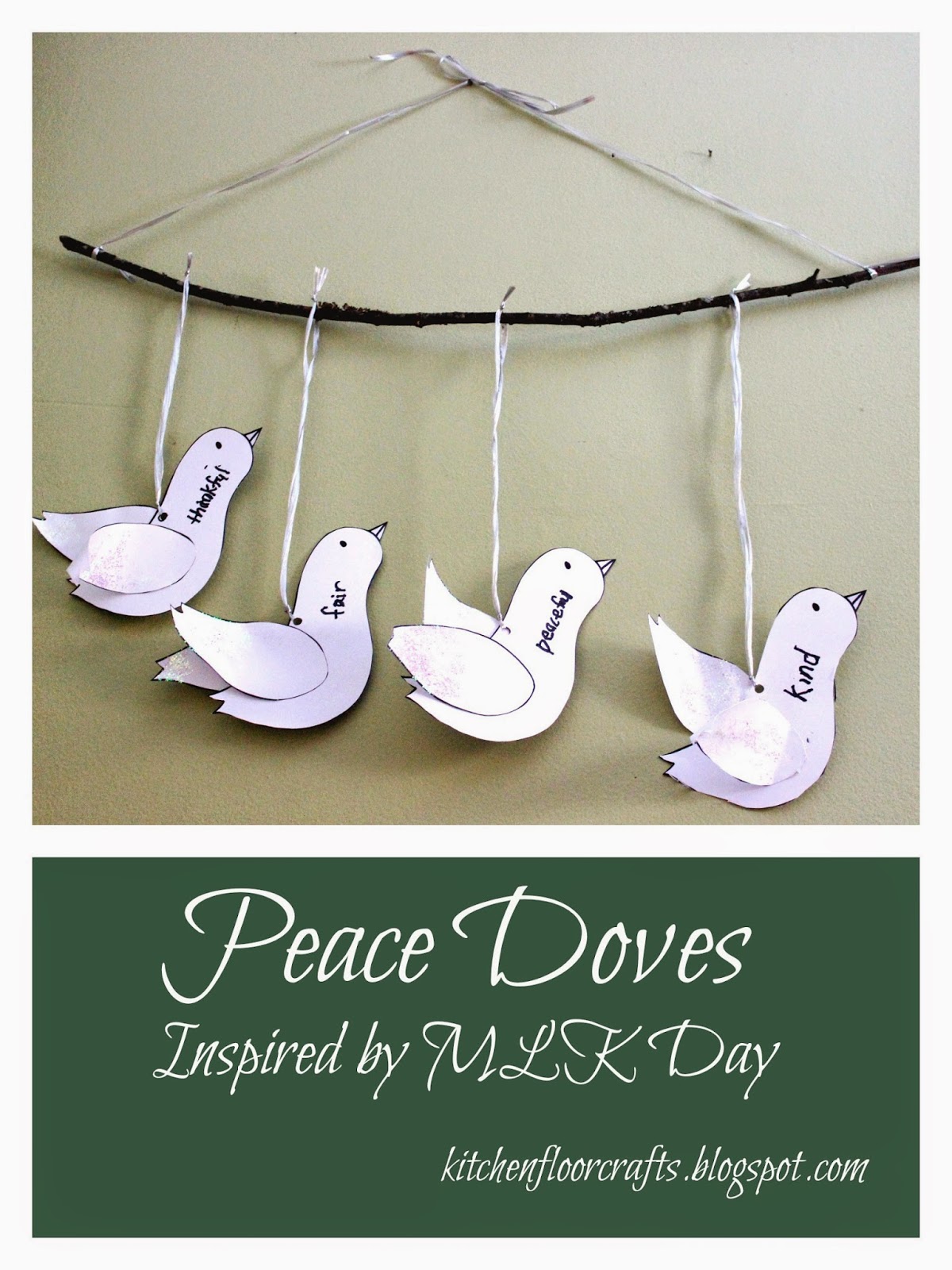 Kitchen Floor Crafts: Peace Doves