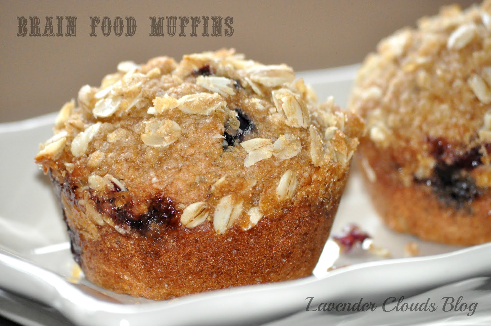 Lavender Clouds: Brain Food Muffins For State Testing Week