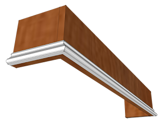 DIY Wood Window Cornice