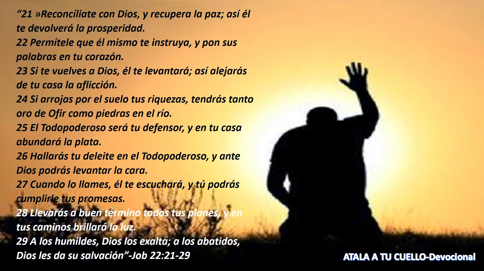 ATALA A TU CUELLO Devocional: Job 22