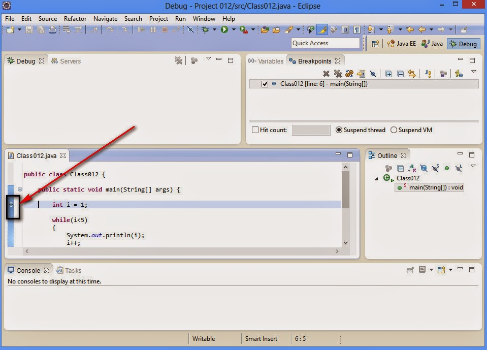 Selenium-By-Arun: 164. Debugging the Java Programs in Eclipse IDE