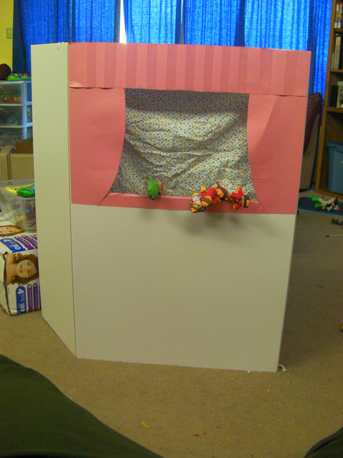 "Homeschool" is Not a Typo: Tri-fold Foam Board Puppet Theater