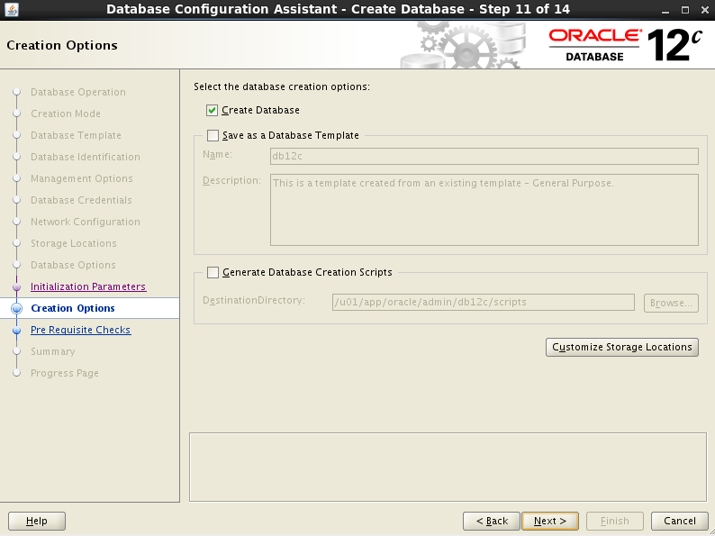 Creating Oracle Database Using dbca for 12c R1 | OracleNext - Solution ... Creating Oracle Database Using dbca for 12c R1 | OracleNext - Solution ...