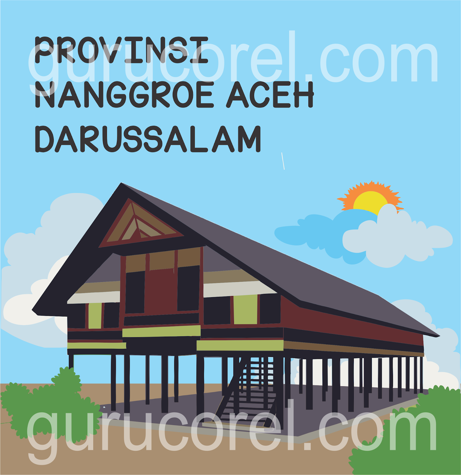 Gambar Rumah Adat Aceh Kartun - RumahModern.eu.org