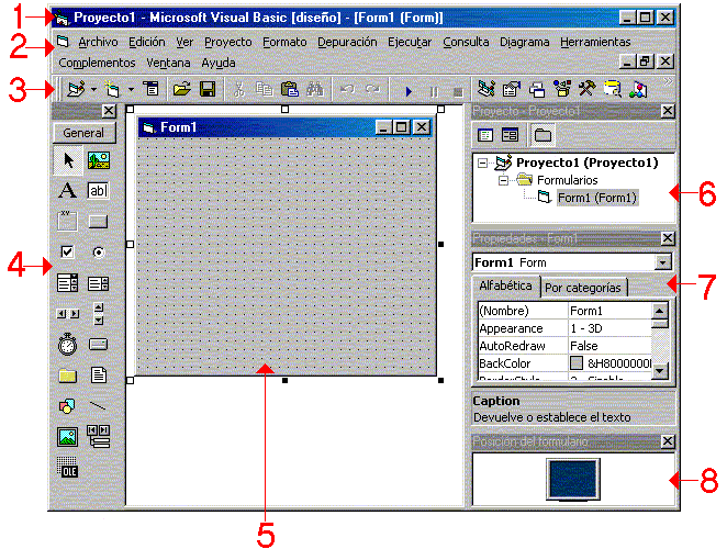 Programación y lenguaje informático : El entorno en Visual Basic