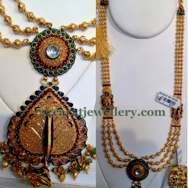 Meena Kari Long Chain - Jewellery Designs