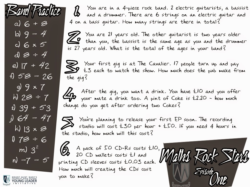 To infinity... and beyond: Maths Rock Stars Revisited