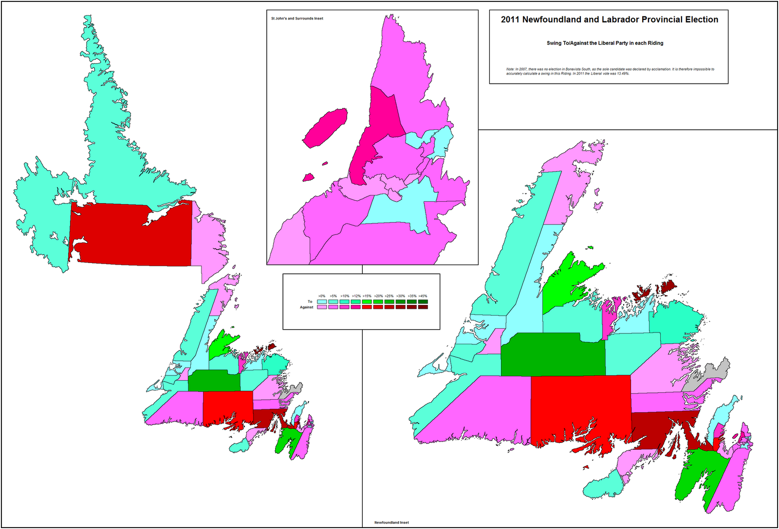 Canadian Election Atlas: Newfoundland and Labrador provincial election ...