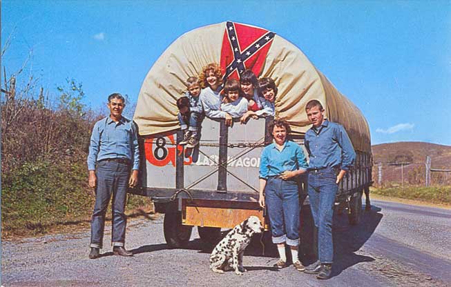 POSTCARDY: the postcard explorer: The Gillis Family Last Wagon West