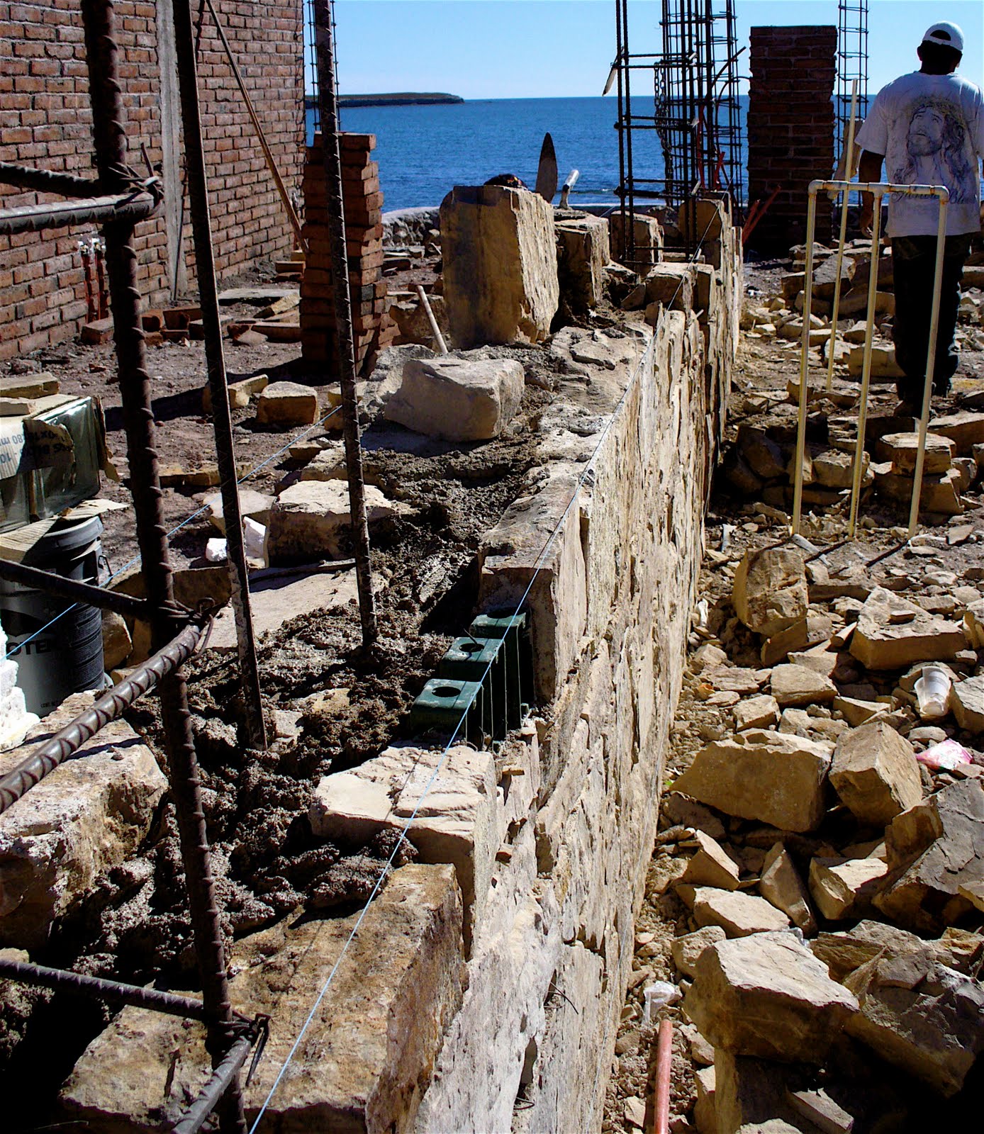 Alt. Build Blog: Two Mortared Stone Walls