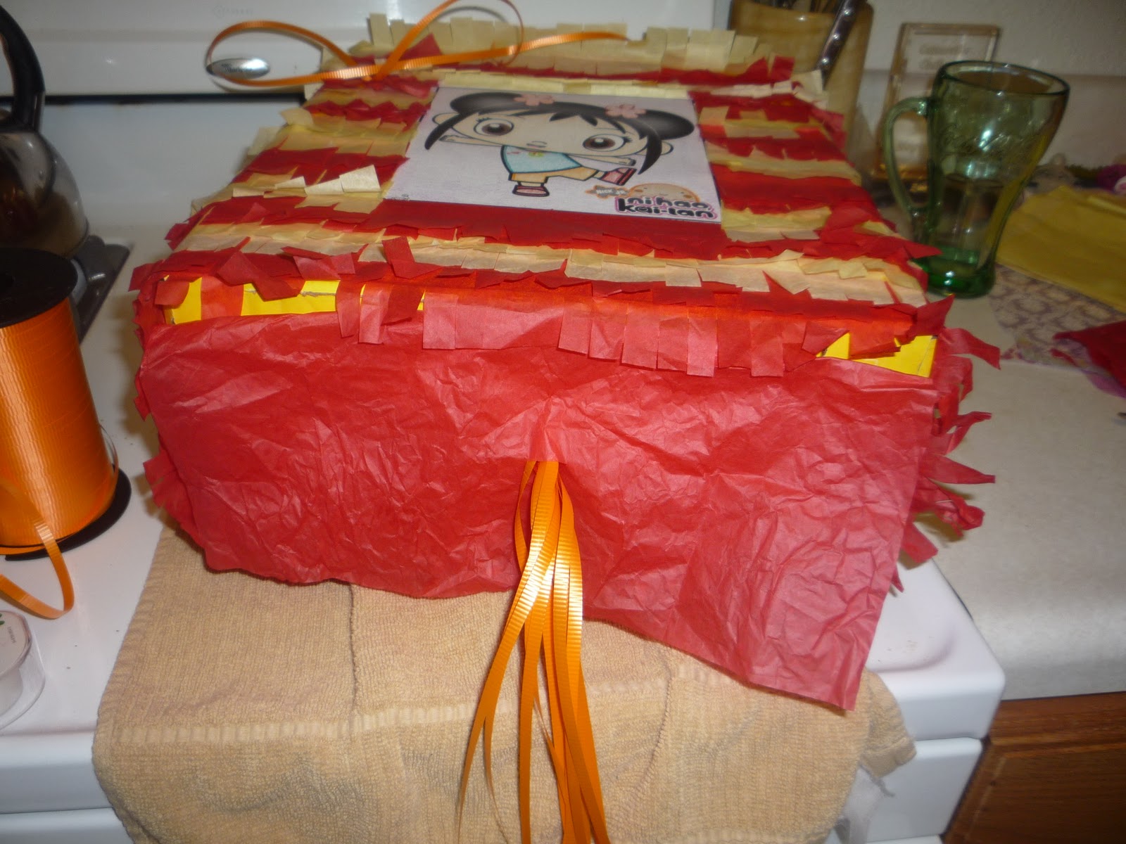 Desert Rose Quilts: DIY Custom Pull-String Pinata - No Mess!