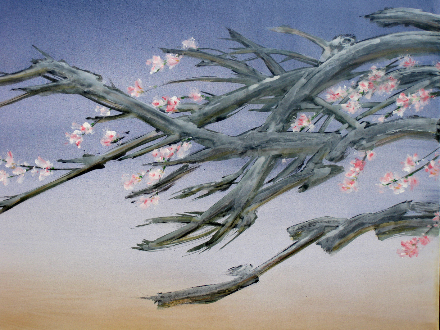 Basho's Haikus & other Series: Four Trees. Spring