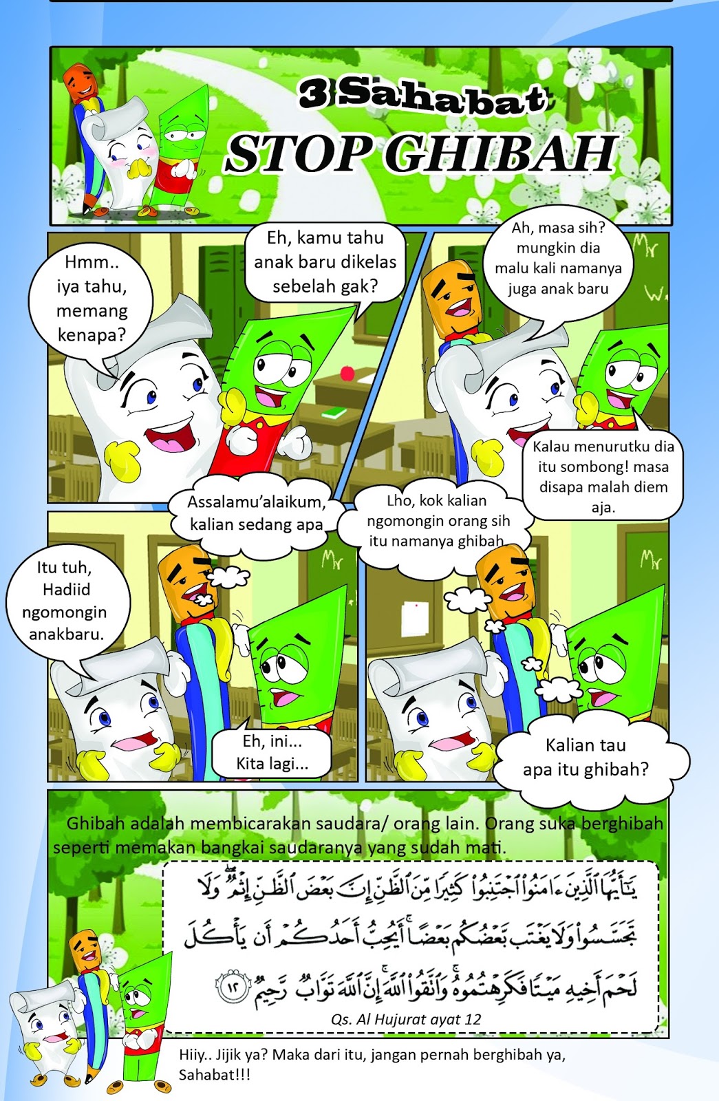 [Komik] Stop Ghibah - Majalah Anak SAHABAT