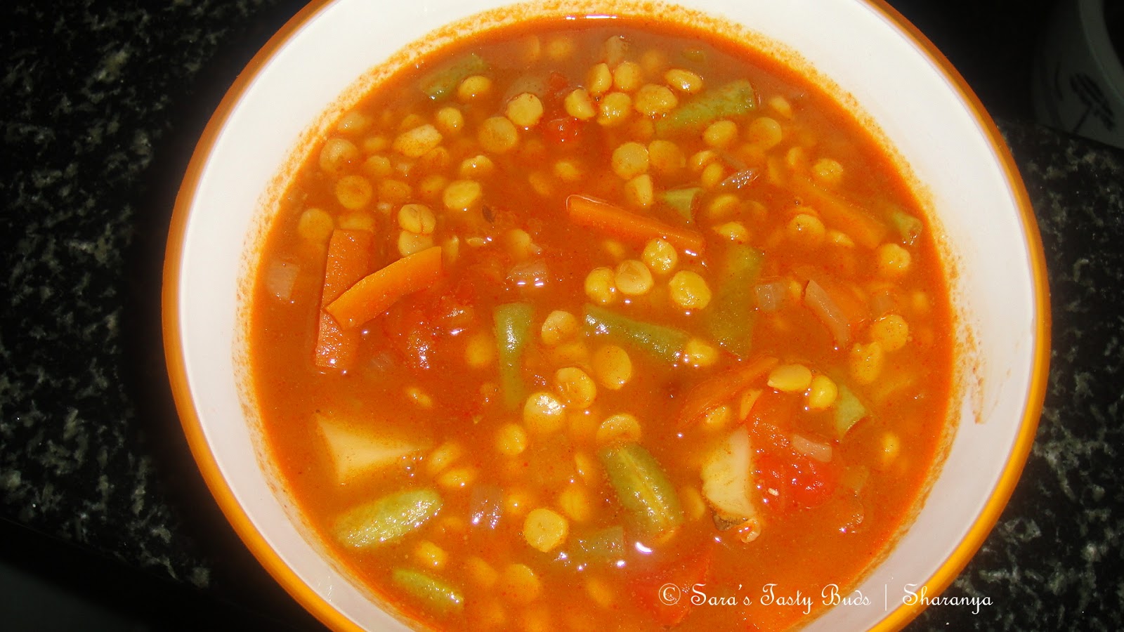 SARA'S TASTY BUDS: Mixed Vegetables with Chana Dhal