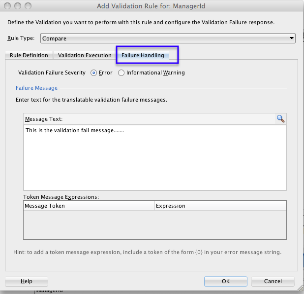Born To Debug Entity Attribute Validation Rule Business Rule Based On Master View Object