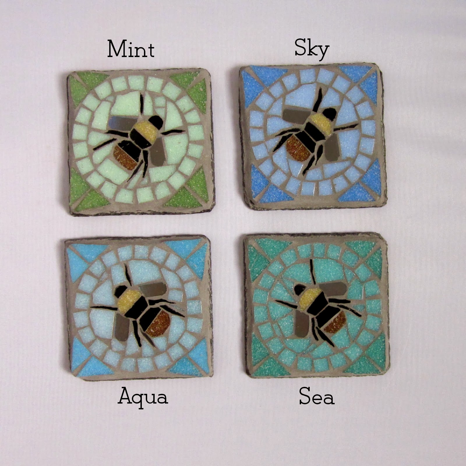 Josara Design: Mosaic Bee Coaster