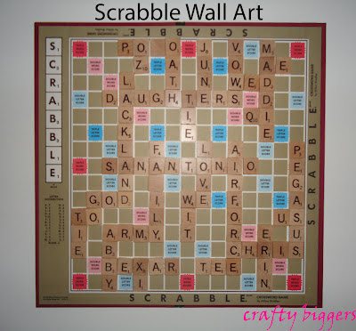 Crafty Biggers: Scrabble Wall Art