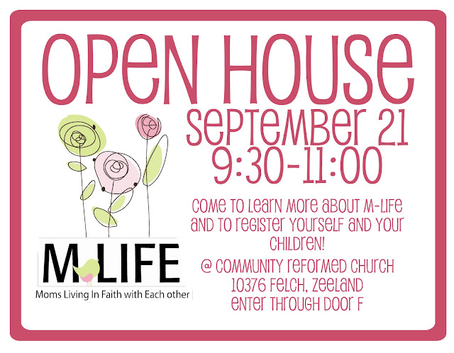 M-Life at Community: Open House {Reminder}