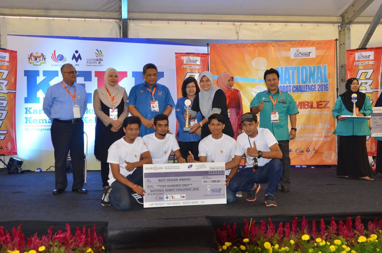 KELAB BELIA ROBOT: KEPUTUSAN RASMI NATIONAL ROBOT CHALLENGE 2016