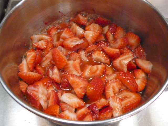 We can begin to feed...: Stewed Strawberries with Yogurt and Couscous