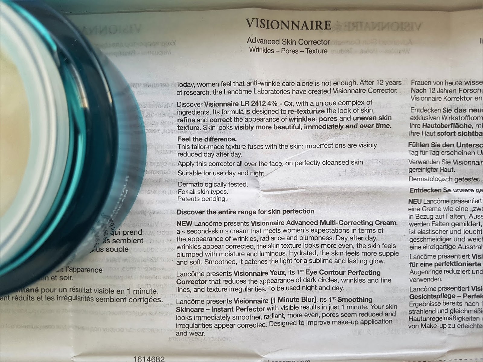 Lancome Visionnaire Ingredients