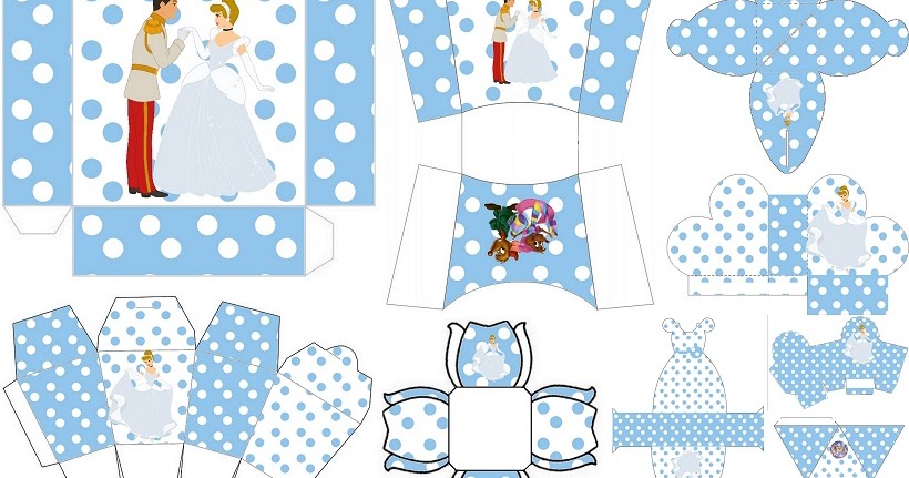 Cinderella Birthday Party: Free Printable Boxes. - Oh My Fiesta! in english