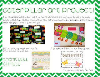 My Favorite Caterpillar Art Project {Freebie!} - Crayons and Whimsy